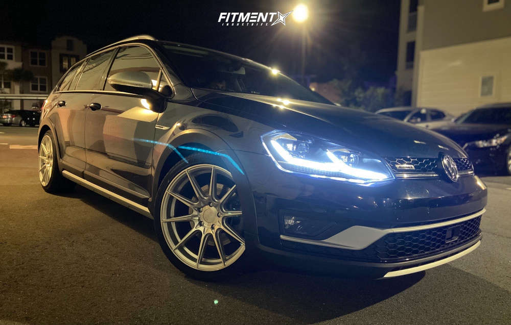 2017 Volkswagen Golf Alltrack SE with 18x8.5 F1R F101 and Toyo Tires ...