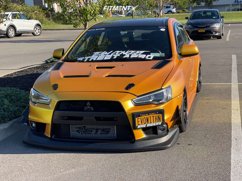2011 Mitsubishi Lancer Evolution MR with 18x10.5 Rays Engineering 57dr ...