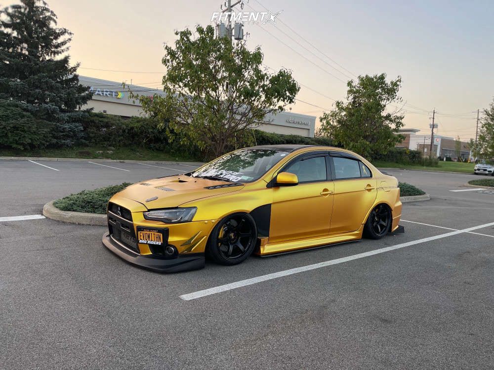 2011 Mitsubishi Lancer Evolution MR with 18x10.5 Rays Engineering 57dr ...