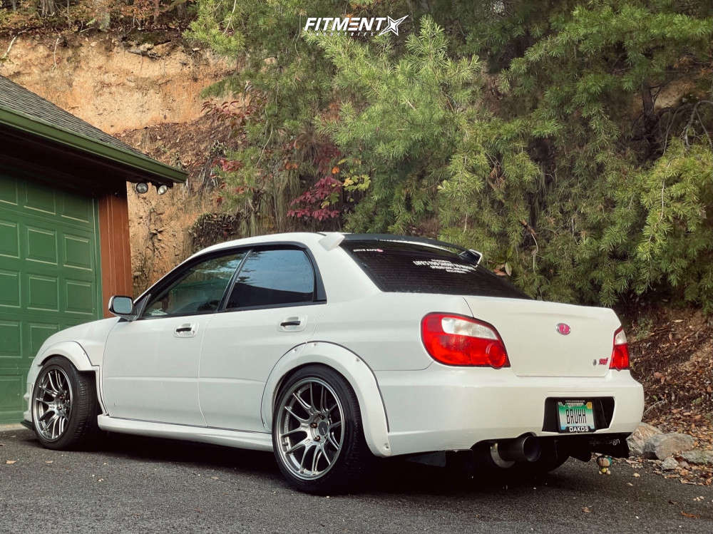 2006 Subaru Impreza WRX STI with 18x10.5 Enkei Gtc02 and Hankook 275x35 on Coilovers | 1945414 ...