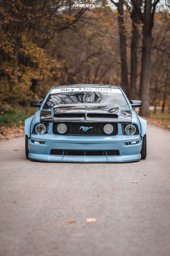 2006 Ford Mustang Base with 18x10 MST Suzuka and Nitto 295x35 on Air ...