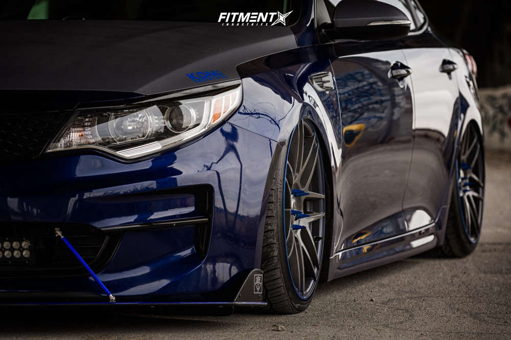 2016 Kia Optima EX with 20x8.5 Curva C7 and Toyo Tires 225x35 on Air ...