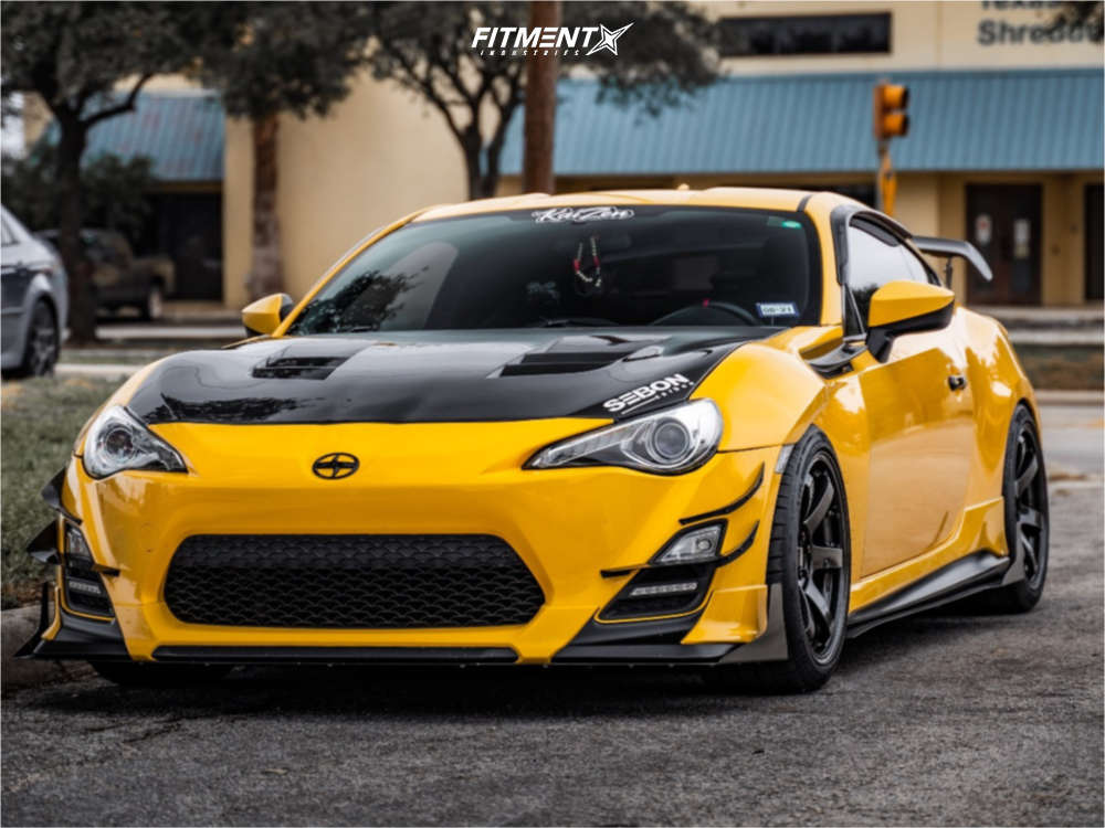 2015 Scion FR-S Base with 18x10 Rays Engineering Te37 and Michelin ...
