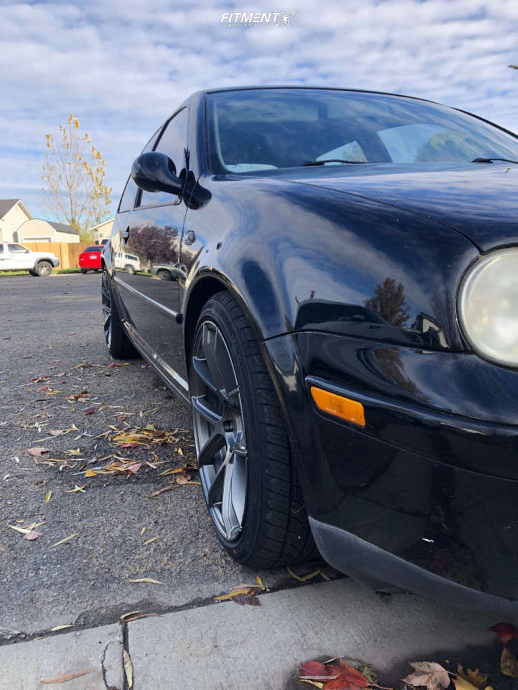 2001 Volkswagen Golf GTI GLX with 18x8.5 AVID1 SL02 and Vercelli 225x40 ...