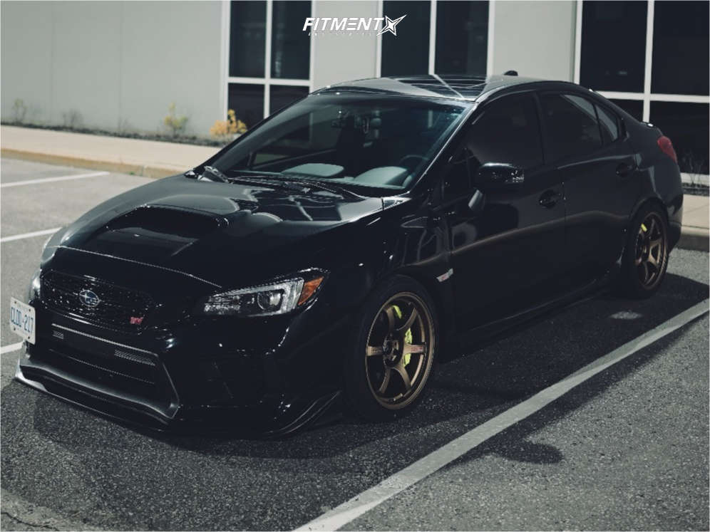 2021 Subaru WRX STI Sport-tech with 18x9.5 Rays Engineering 57dr and Yokohama 265x35 on ...