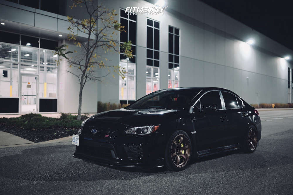 2021 Subaru WRX STI Sport-tech with 18x9.5 Rays Engineering 57dr and Yokohama 265x35 on ...