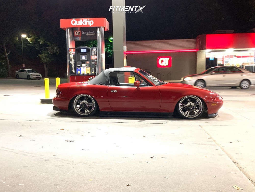 1991 Mazda Miata Base with 17x7 SSR Vienna Schnitt and Accelera 165x40 ...