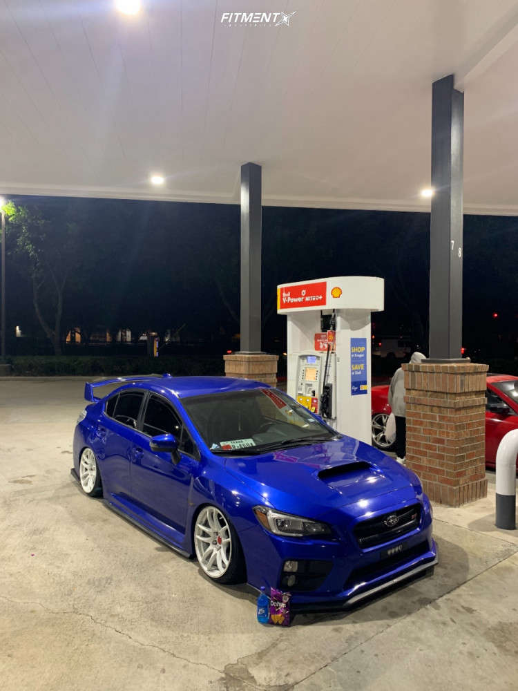 2017 Subaru WRX STI Base with 18x9.5 Work Cr Kai and Federal 215x35 on ...