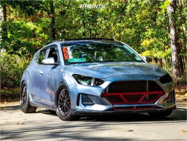 2019 Hyundai Veloster Turbo with 18x8.5 XXR 521 and Continental 235x40 ...