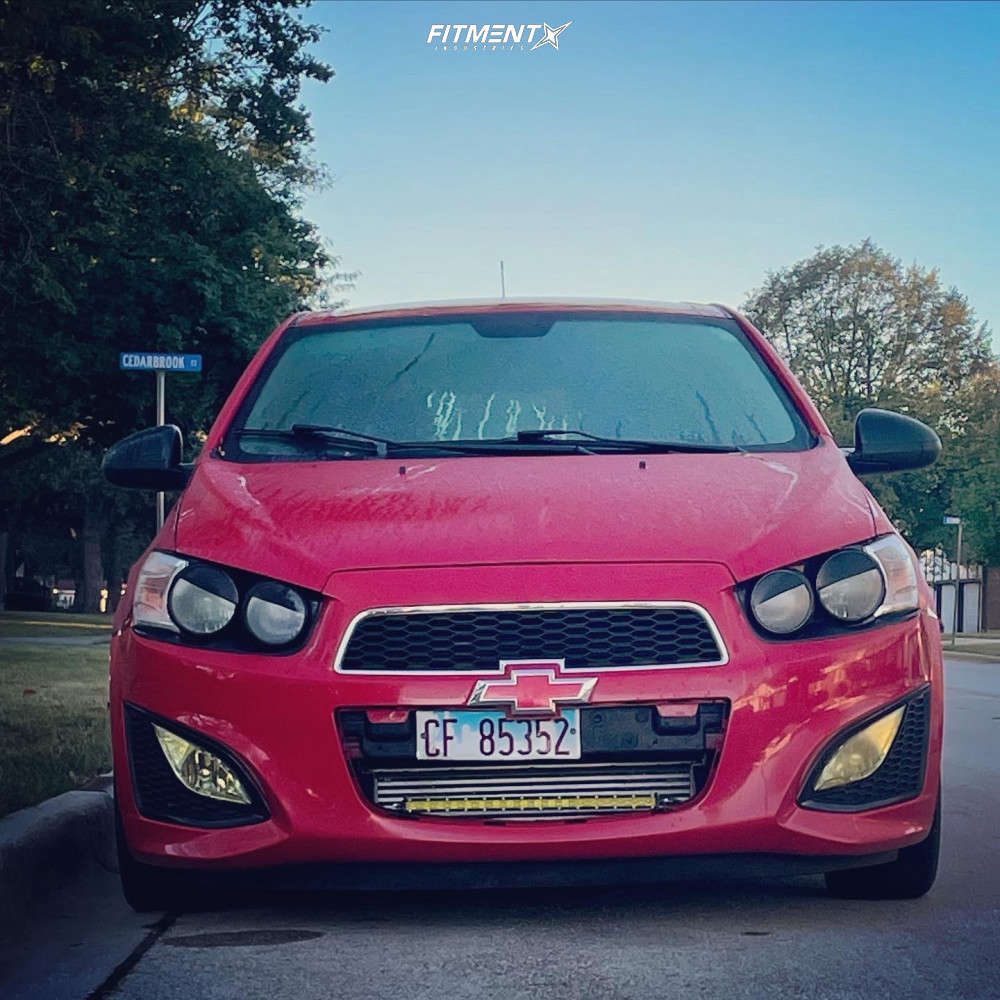 2013 Chevrolet Sonic RS with 17x7.5 Drag Wheel Model and Michelin ...