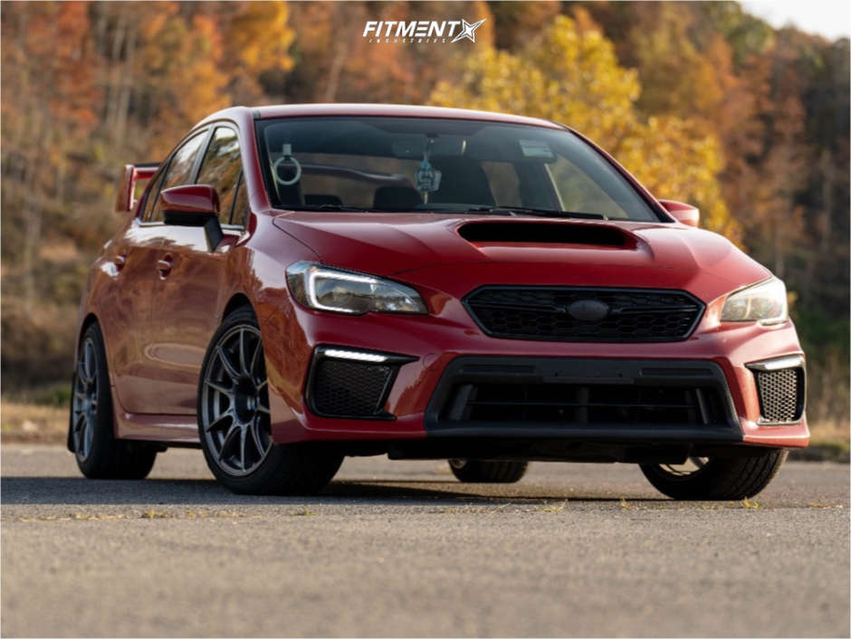 2018 Subaru WRX Base with 18x9.5 SSR Gtx01 and Sentury 245x40 on ...