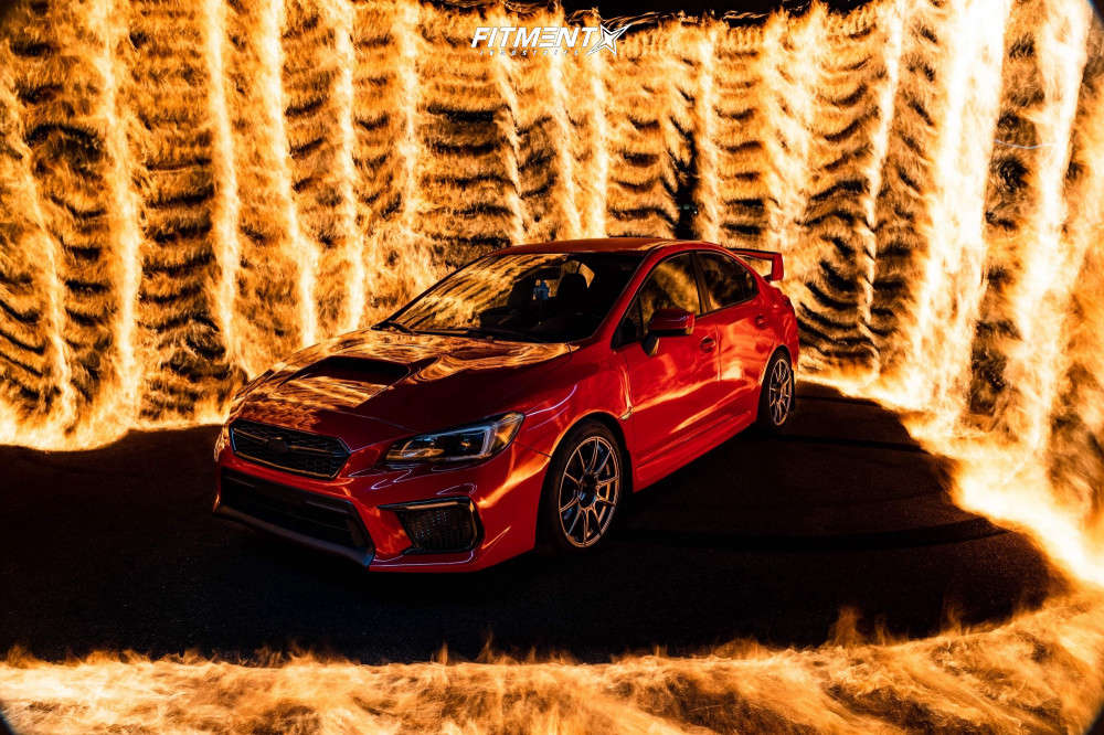 2018 Subaru WRX Base with 18x9.5 SSR Gtx01 and Sentury 245x40 on ...
