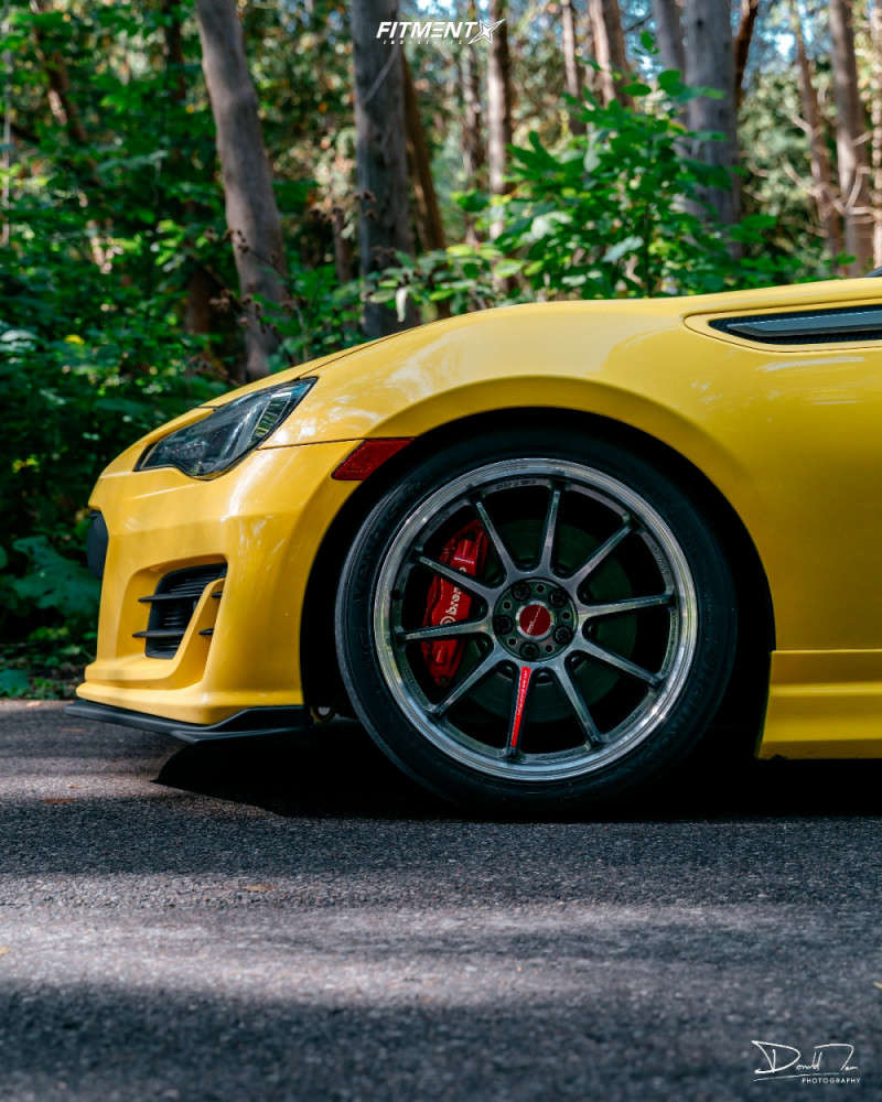 2017 Subaru BRZ Series.Yellow with 18x9.5 Work Emotion Zr10 and Hankook 265x35 on Coilovers ...