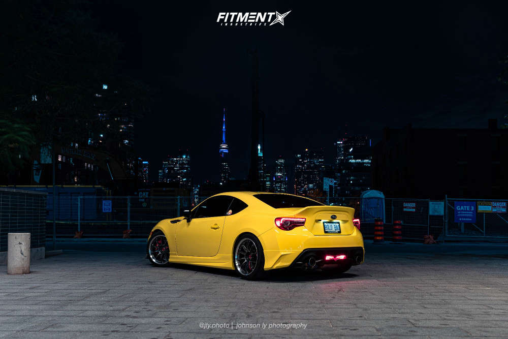 2017 Subaru BRZ Series.Yellow with 18x9.5 Work Emotion Zr10 and Hankook 265x35 on Coilovers ...