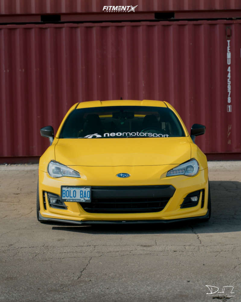 2017 Subaru BRZ Series.Yellow with 18x9.5 Work Emotion Zr10 and Hankook 265x35 on Coilovers ...