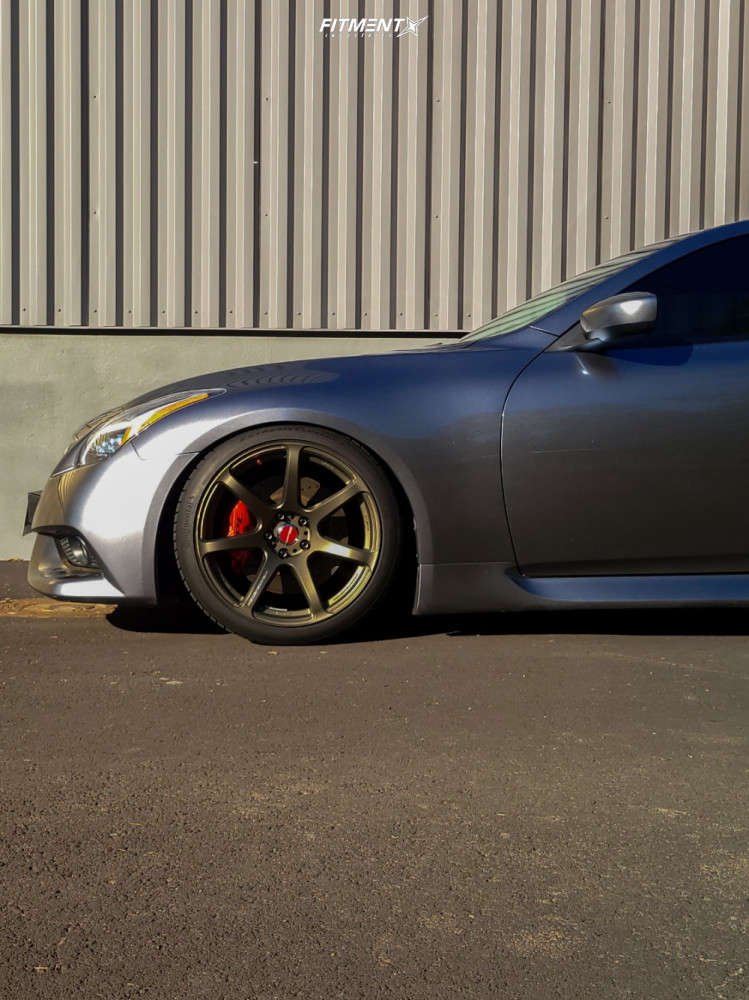 2011 INFINITI G37 IPL with 19x10.5 Work Emotion T7r and Continental ...