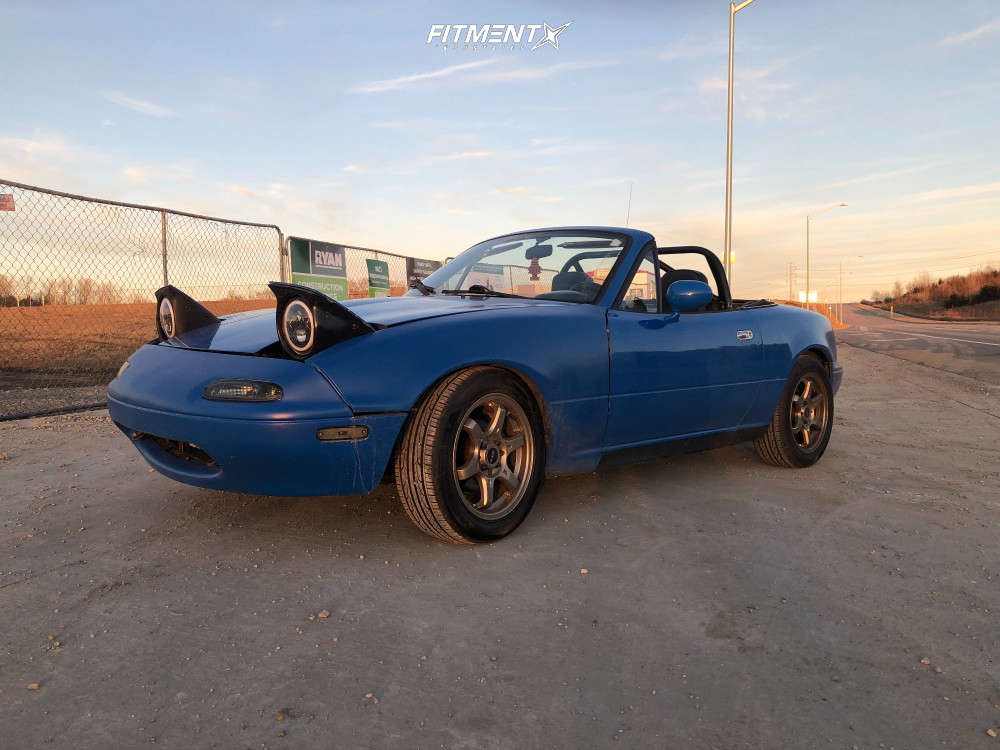 1990 Mazda Miata Base with 15x6.5 NS Ns1507 and Hankook 185x55 on Stock ...