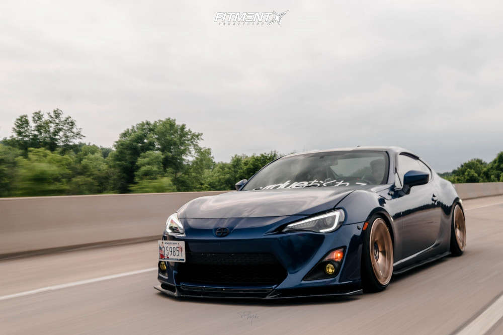 2013 Scion FR-S Base with 18x9 Cosmis Racing Mr7 and Nitto 215x35 on ...