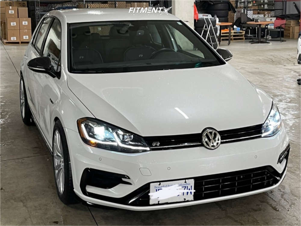 2019 Volkswagen Golf R Base with 18x8 OEM Wheels Style 619 and Michelin ...