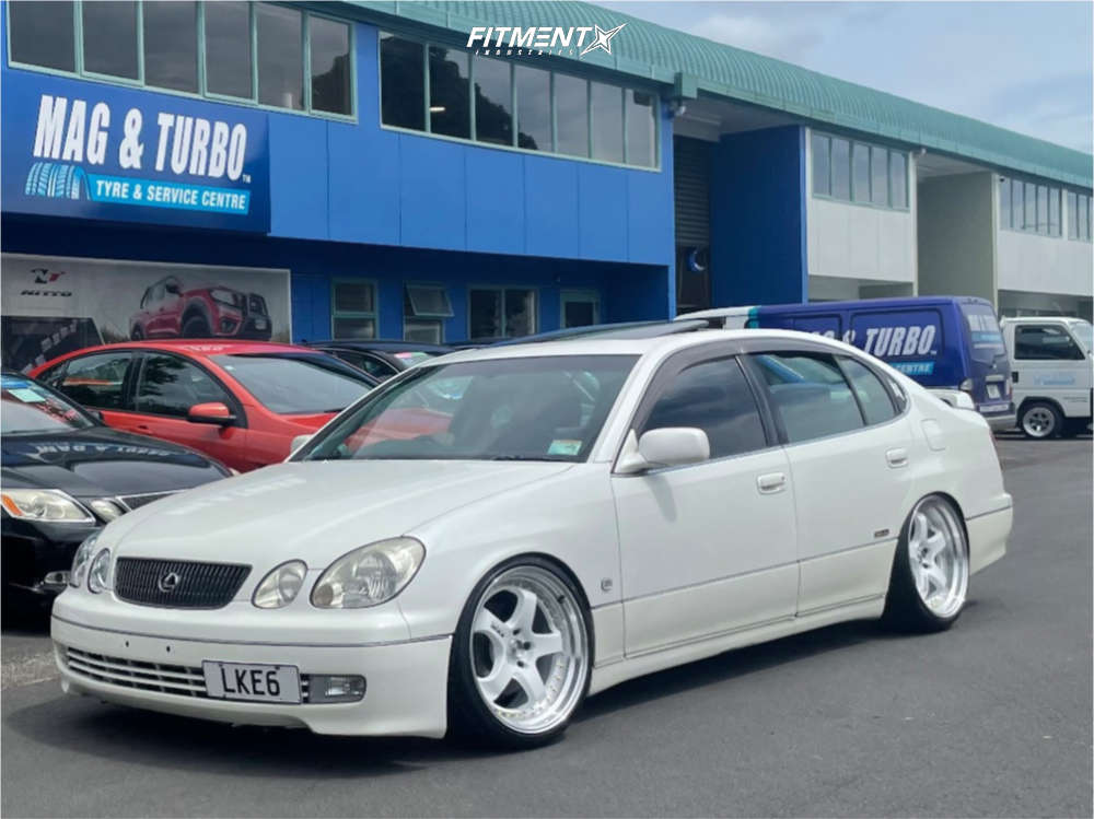 1997 Lexus GS300 Base with 19x9.5 Work Meister S1 3p and Altenzo 235x40 on Stock Suspension ...
