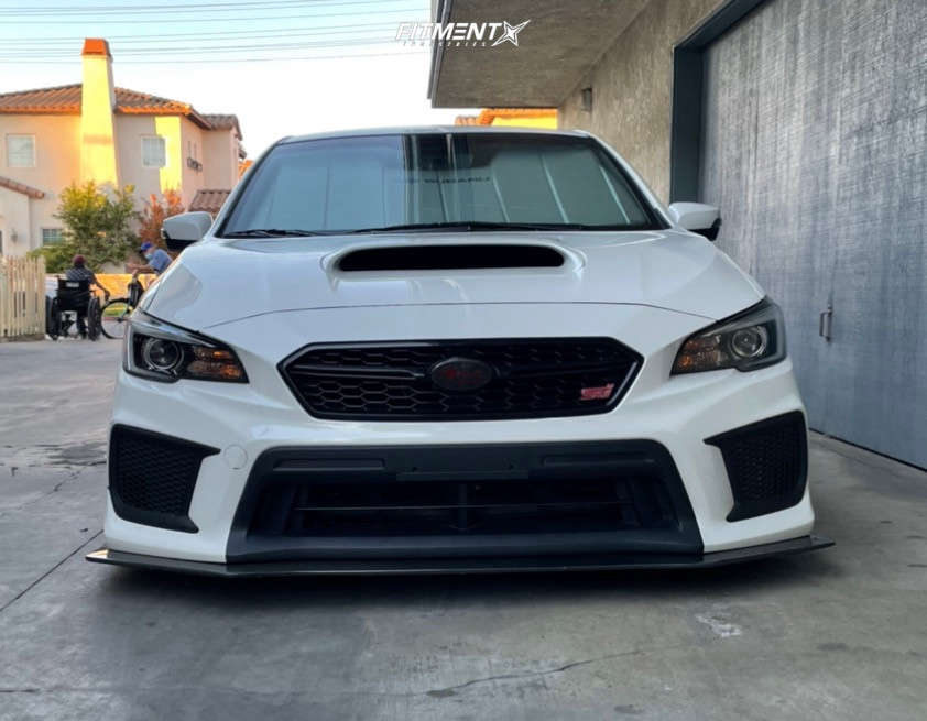 2018 Subaru WRX STI Limited with 18x8.5 Work Emotion Zr10 and Federal 235x40 on Air Suspension ...