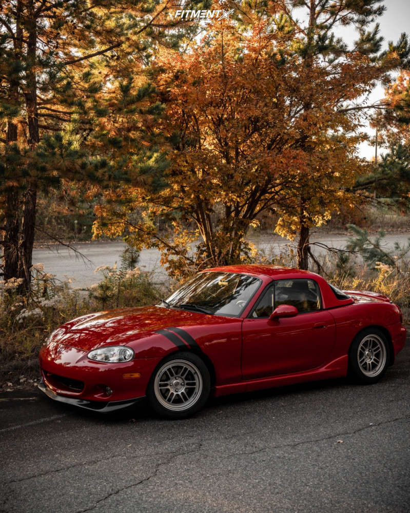 2001 Mazda Miata Base with 15x8.5 Enkei Rpf1 and Bridgestone 205x50 on ...