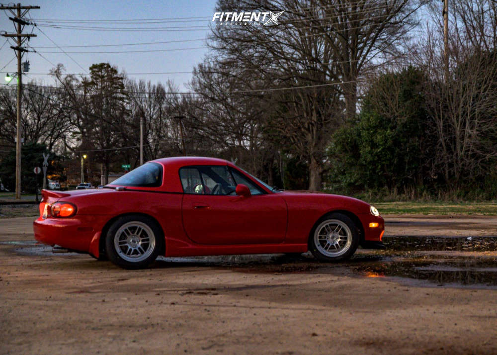 2001 Mazda Miata Base with 15x8.5 Enkei Rpf1 and Bridgestone 205x50 on ...