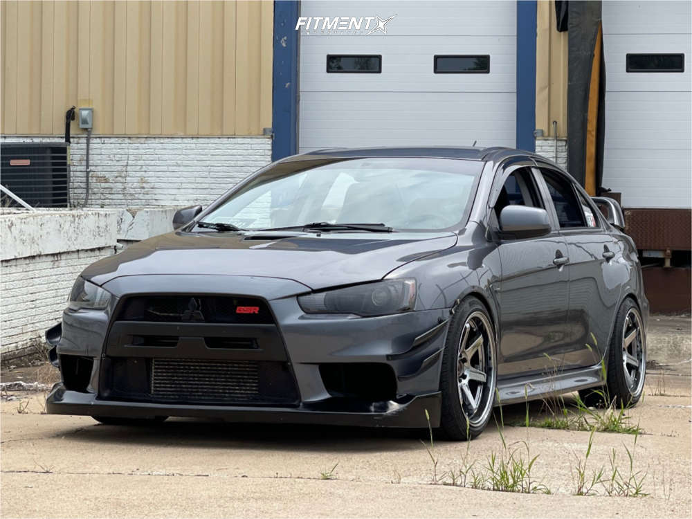 2010 Mitsubishi Lancer Evolution GSR with 18x10.5 Vordoven Forme 10 and ...