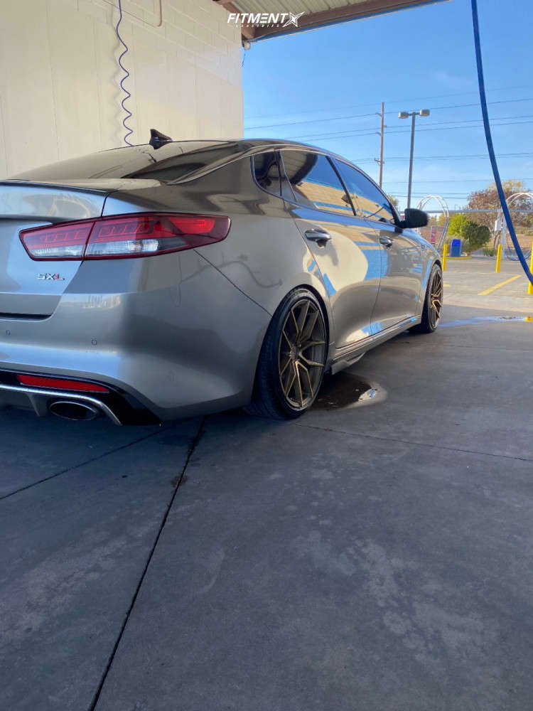 2016 Kia Optima SX Limited with 18x8.5 XXR 559 and Delinte 225x40 on ...