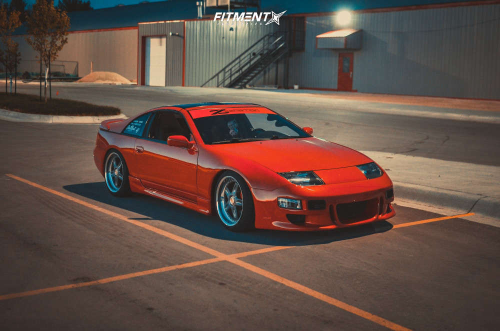 1990 Nissan 300ZX Turbo with 18x9.5 Volk Cv Pro and Minerva 225x40 on ...