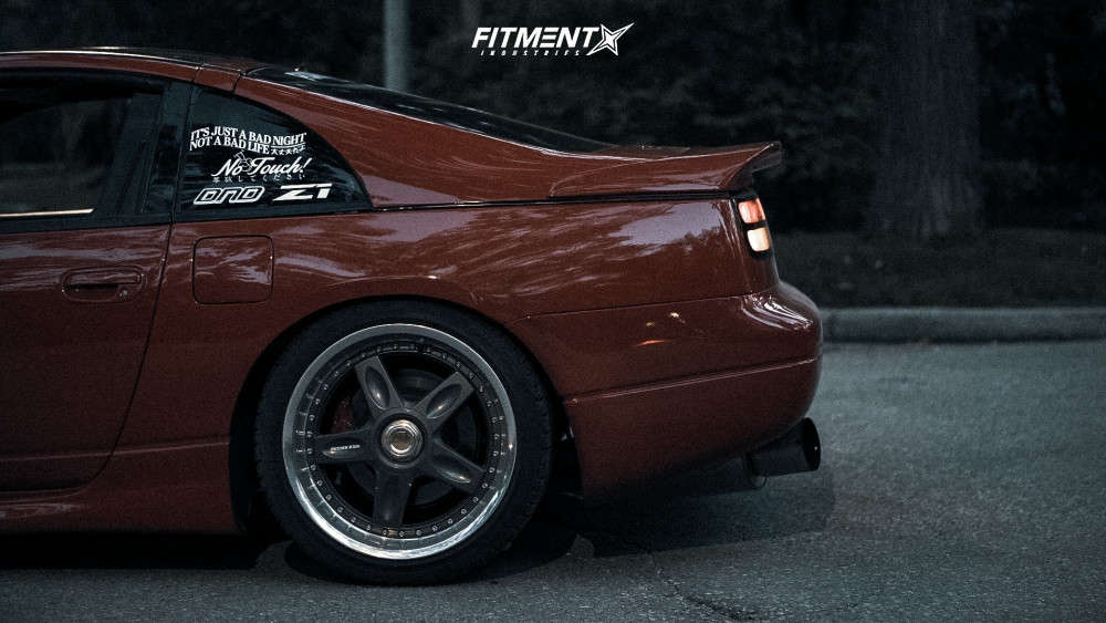 1990 Nissan 300ZX Turbo with 18x9.5 Volk Cv Pro and Minerva 225x40 on ...