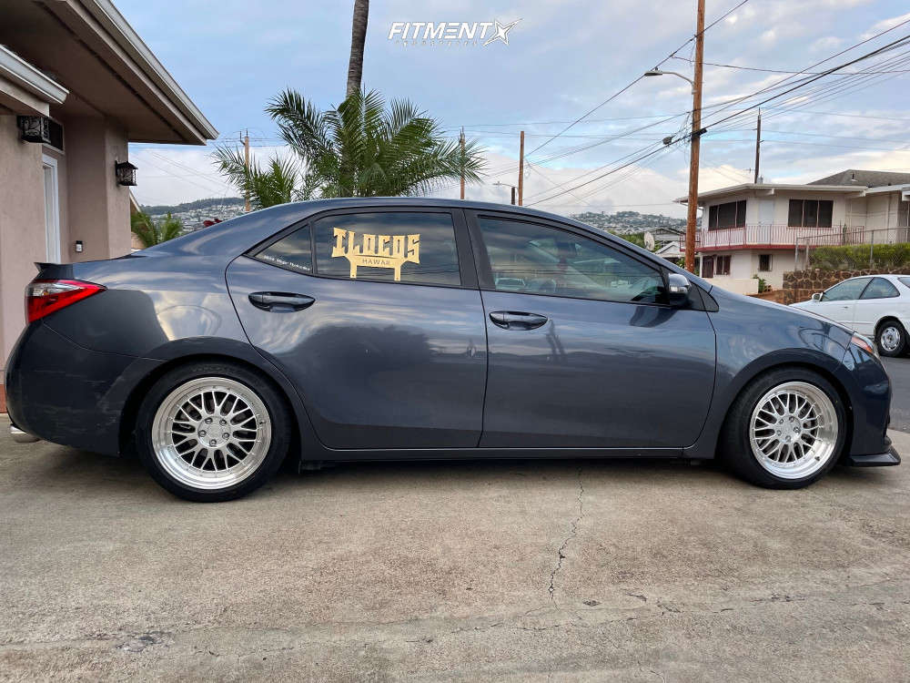 2016 Toyota Corolla S with 17x8.5 ESR Sr05 and Vercelli 245x45 on ...