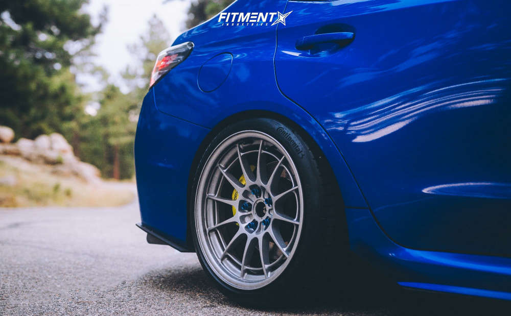 2018 Subaru WRX STI Base with 18x9.5 Enkei Nt03m and Continental 245x35 ...