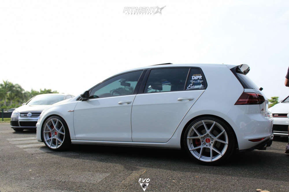 2015 Volkswagen GTI Autobahn with 19x8.5 Rotiform Kps and Falken 235x35 on Lowering Springs ...