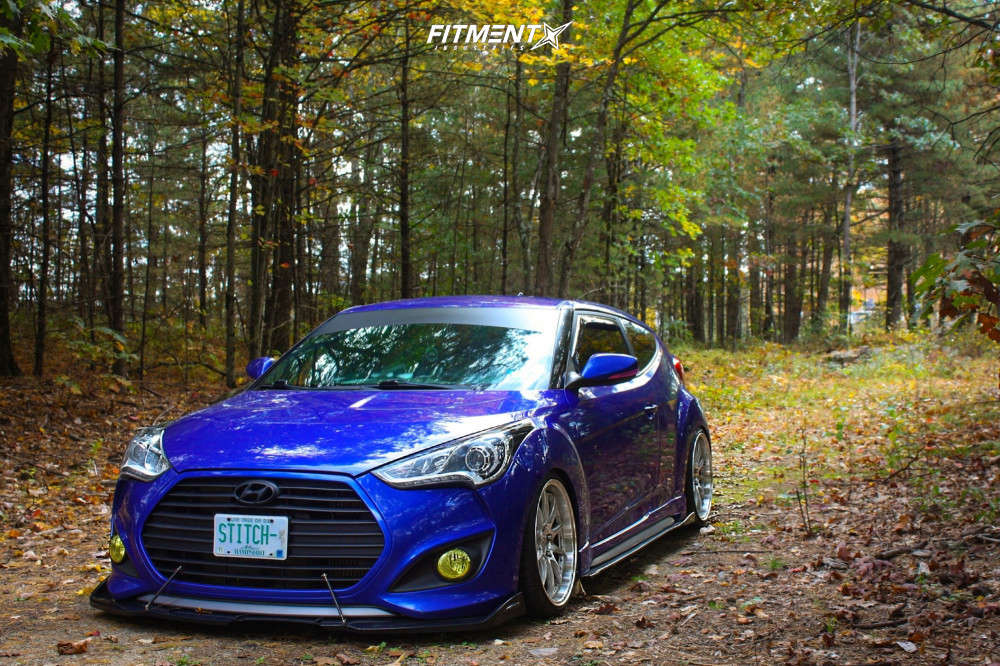 2015 Hyundai Veloster Turbo with 18x8.5 Aodhan Ds07 and Nitto 215x35 on ...