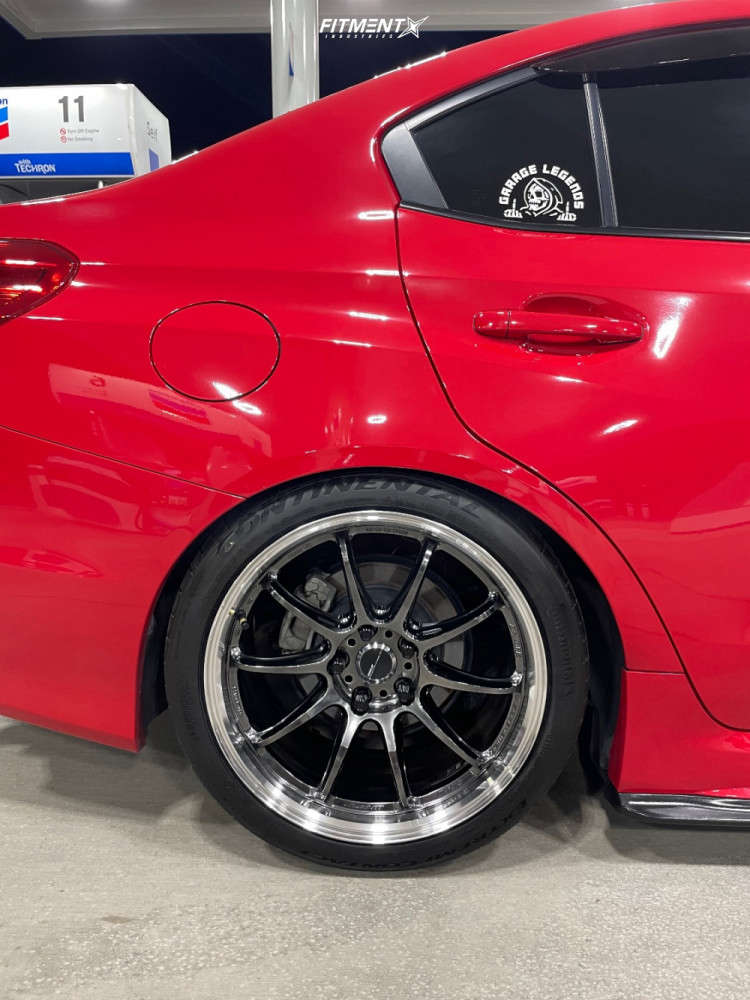 2019 Subaru WRX Base with 18x9.5 Work Emotion Zr10 and Continental ...