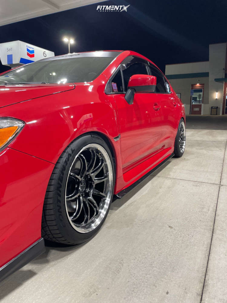 2019 Subaru WRX Base with 18x9.5 Work Emotion Zr10 and Continental ...