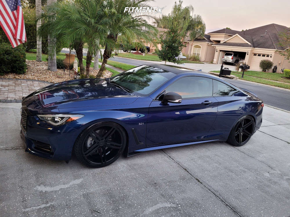 2018 INFINITI Q60 Luxe with 20x10 Verde Parallax and Michelin 275x30 on ...