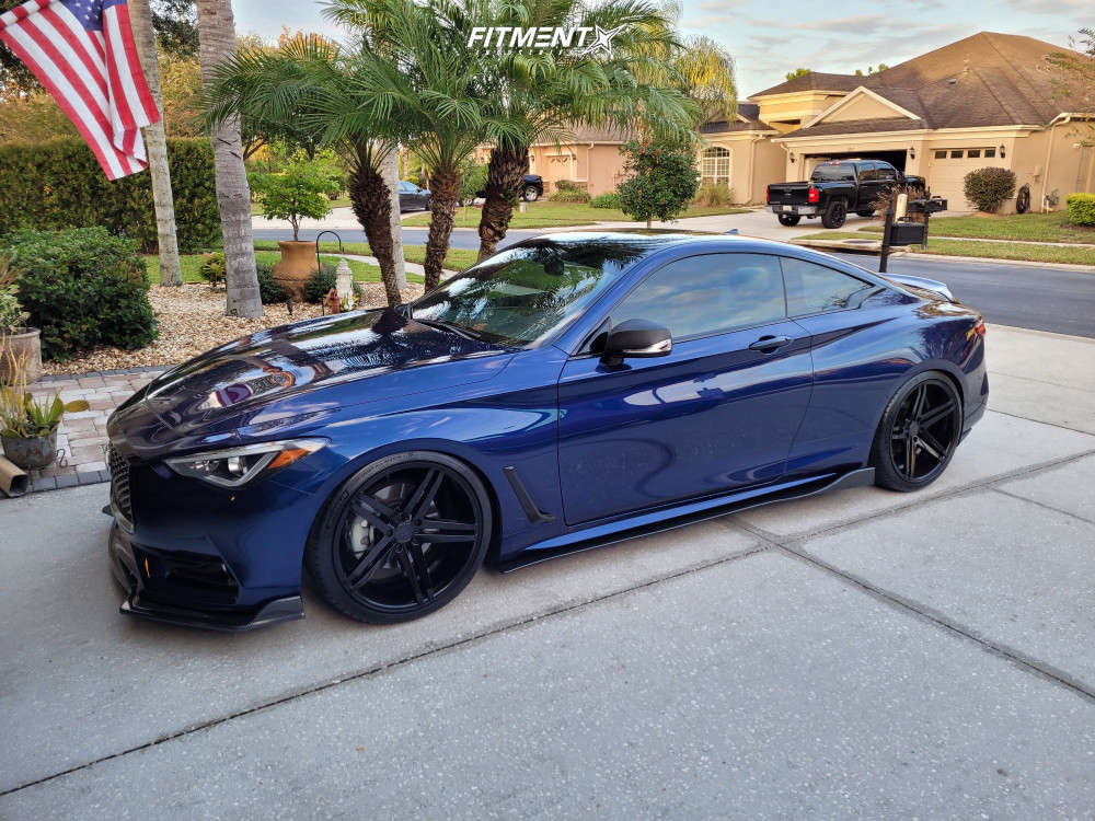 2018 INFINITI Q60 Luxe with 20x10 Verde Parallax and Michelin 275x30 on ...