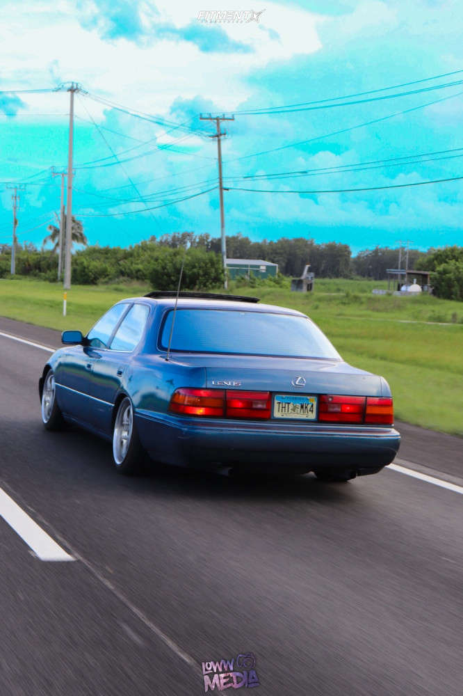 1990 Lexus LS400 Base with 18x8.5 Work Euroline N2 and Achilles 215x35 ...