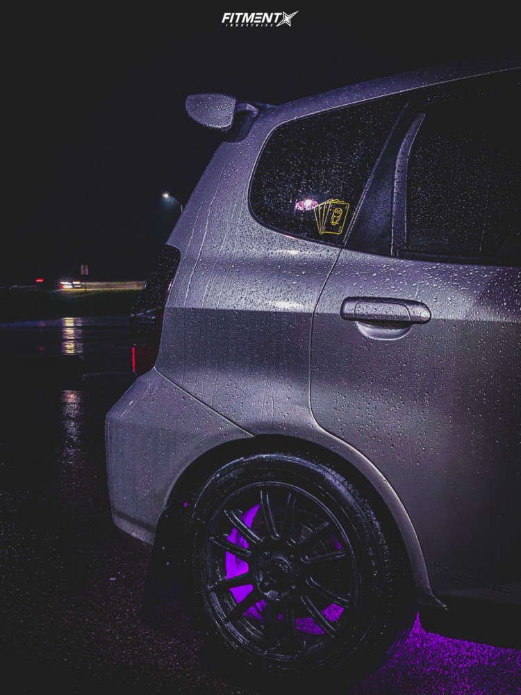 2007 Honda Fit Base with 15x6.5 AVID1 AV8 and Nankang 195x45 on Lowering Springs | 1968973 ...