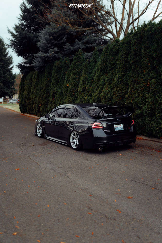 2017 Subaru WRX STI Base with 18x9.5 Kansei Tandem and Federal 215x40 ...