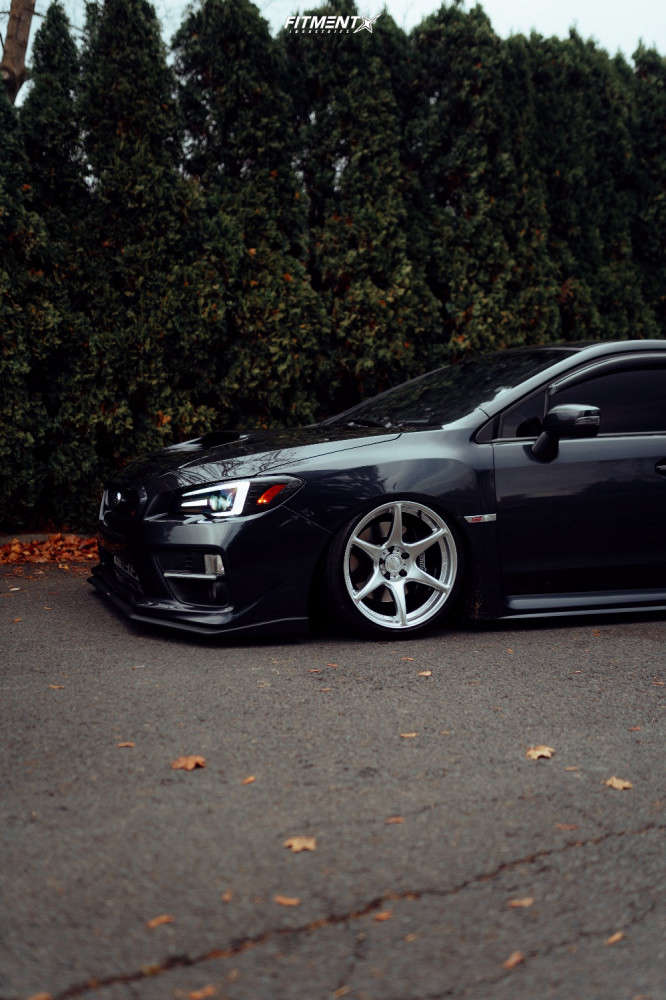 2017 Subaru WRX STI Base with 18x9.5 Kansei Tandem and Federal 215x40 ...