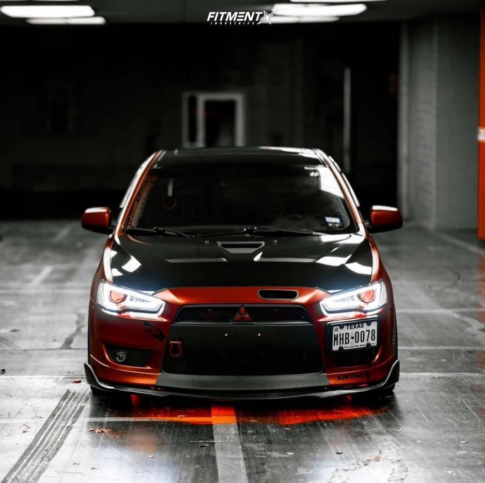 2009 Mitsubishi Lancer GTS with 18x8.5 ESR Rf2 and Nexen 245x35 on ...