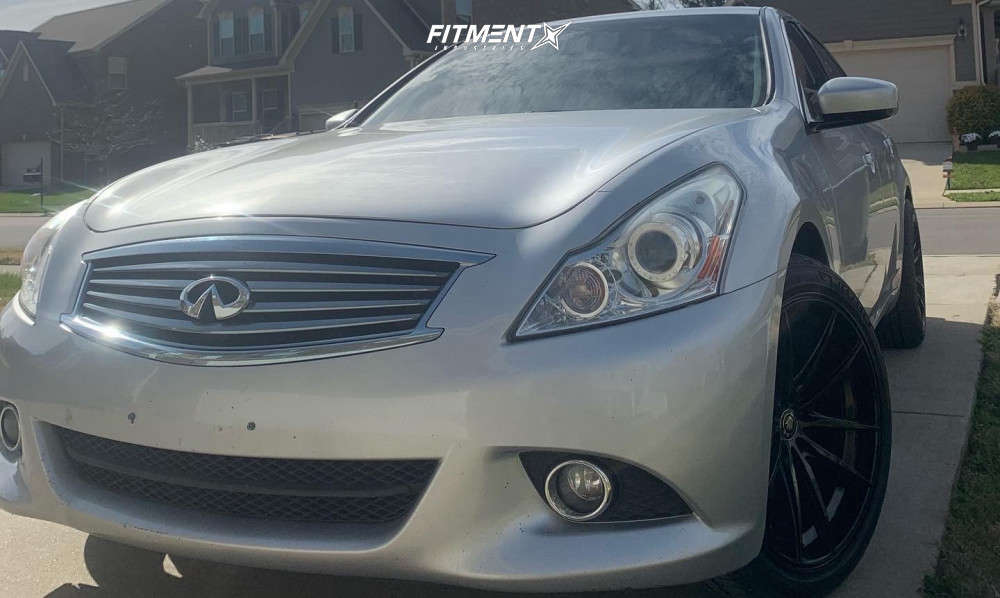 2013 INFINITI G37 X with 19x9.5 Konig Oversteer and Michelin 245x40 on ...