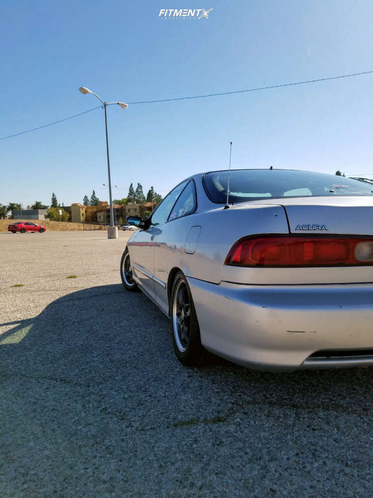 2000 Acura Integra LS with 15x6.5 Work Nr4 and Sunny 195x50 on ...
