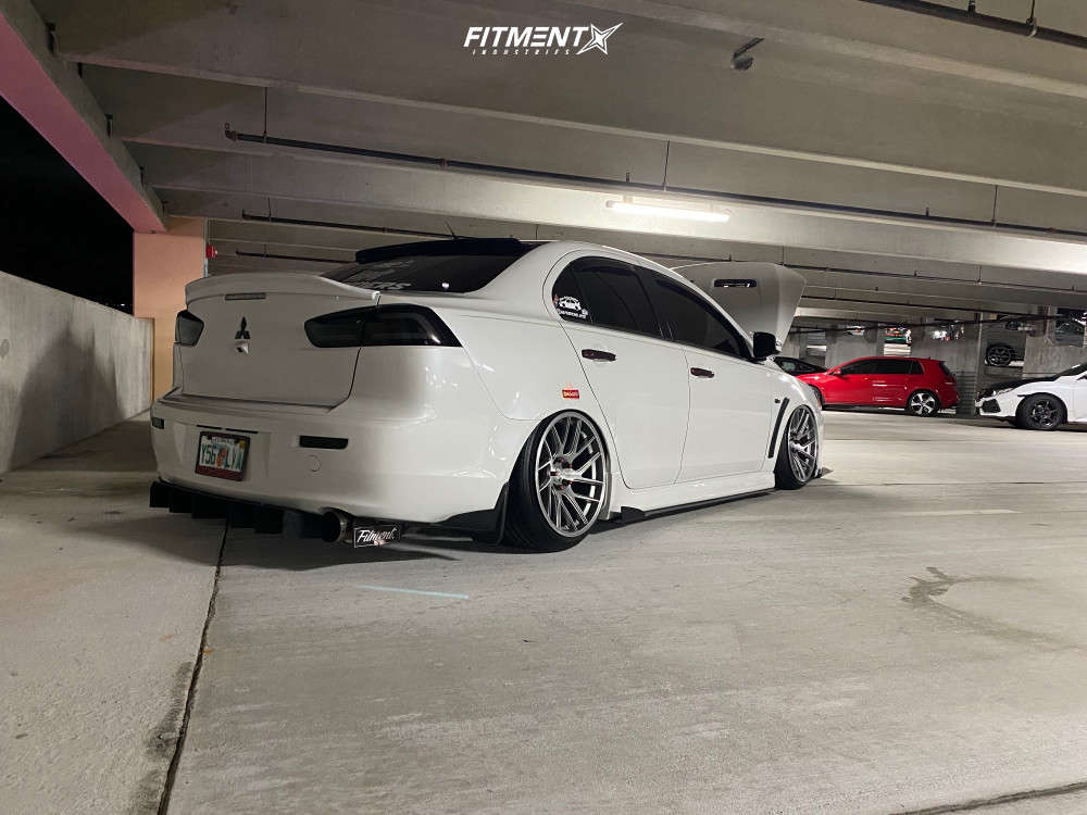 2017 Mitsubishi Lancer ES with 18x9.5 Anovia Elder and Delinte 215x40 ...