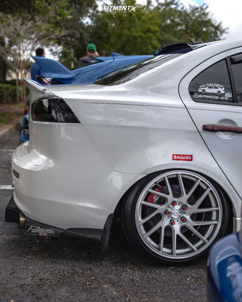 2017 Mitsubishi Lancer ES with 18x9.5 Anovia Elder and Delinte 215x40 ...