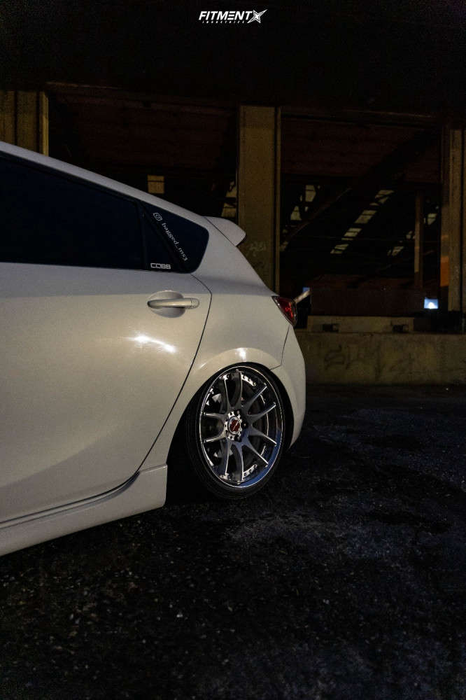 2012 Mazda 3 Mazdaspeed with 18x9 Work Emotion Cr 3p and Falken 215x40 ...