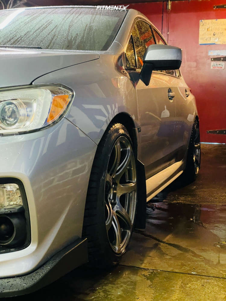 2016 Subaru WRX Base with 18x9.5 Work Emotion T7r and Michelin 255x35 ...